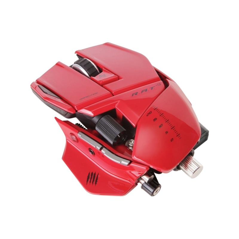 Mouse Gaming MAD CATZ RAT 9 Glossy Red - PC Garage