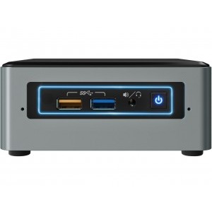 Mini PC Intel (NUC) Next Unit of Computing NUC6CAYH, Celeron J3455 1.5GHz, 2x DDR3 8GB max, HDD ...