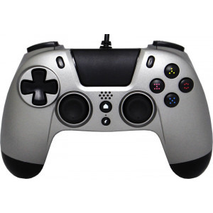 Controller Gioteck VX4 Wired Titanium Grey pentru PC si PS4 - PC Garage
