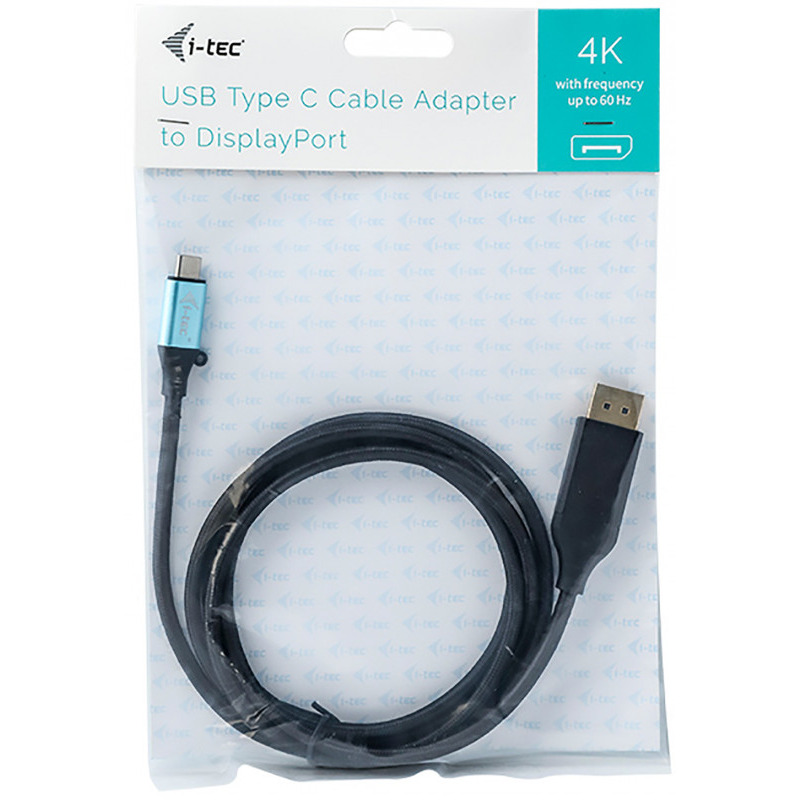 Cablu video iTec USB Male tip C - DisplayPort Male, 1.5m, negru, 4K ...