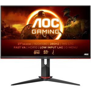 Monitor LED AOC Gaming AGON 27G2ZN3 27 inch FHD VA 0.5 ms 280 Hz HDR ...