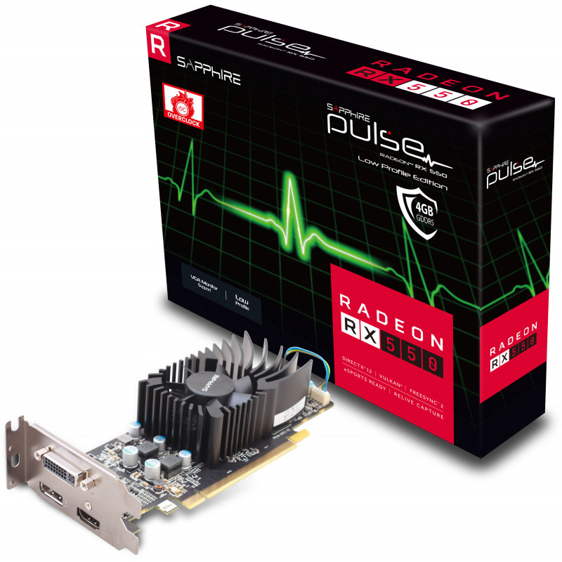 Placa video Sapphire Radeon RX 550 PULSE G5 LP 4GB GDDR5 128-bit - PC ...