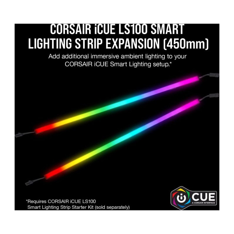 Corsair iCUE LS100 Smart Lighting Strip Expansion Kit 450mm - PC Garage