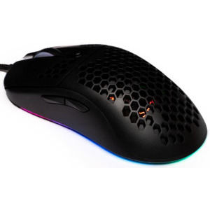 Mouse Gaming Spacer Alien Light Black - PC Garage