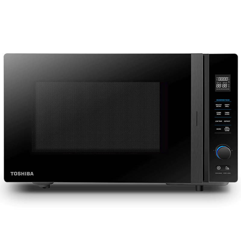 Cuptor cu microunde Toshiba multifunctional 4-in-1 MV-TC25TBK, 25 l, putere MW 1000 W, Afisaj ...