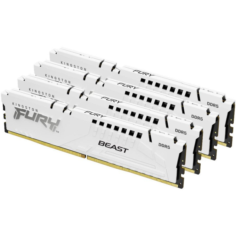Memorie Kingston FURY Beast White 128GB DDR5 5600MHz CL40 Quad Channel ...