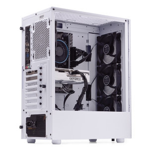 PC Gaming ZMEU Legendar Alb Elite, AMD Ryzen 5 5600 3.5GHz, 16GB DDR4, 1TB SSD, RTX 3050 8GB ...