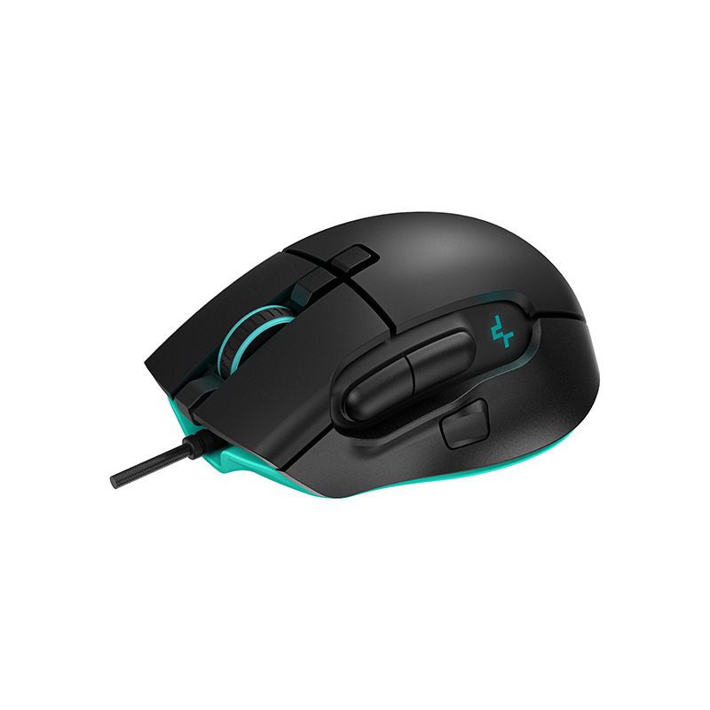 Mouse Gaming Deepcool MG350 Cyan LED Black - PC Garage