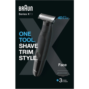 Aparat de ras Braun Series X XT3100, aparat hibrid pentru barbierit si ...