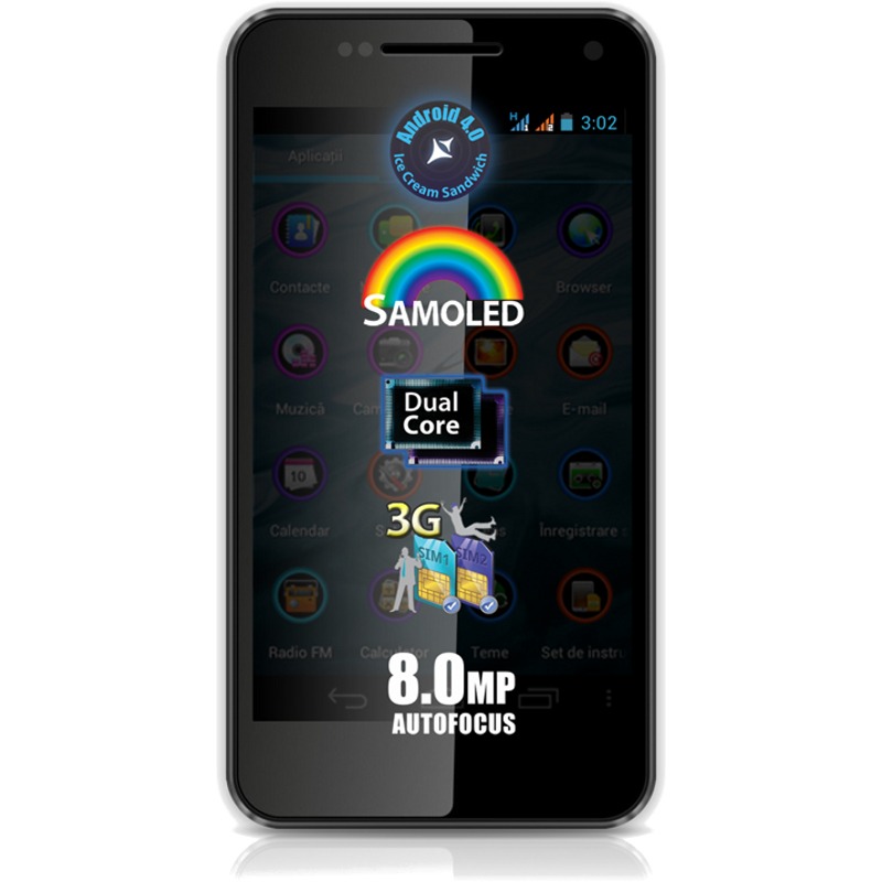 Smartphone Allview P4 Duo Dual Sim Black - PC Garage