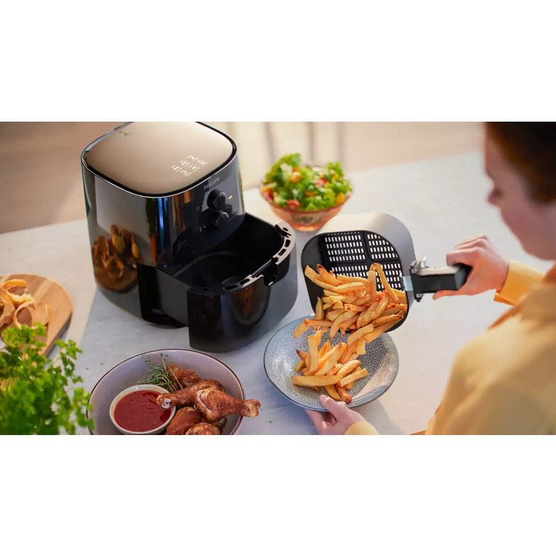 Philips Friteuza cu aer cald Airfryer HD9200/90, 1400W, 4.1L, Negru ...