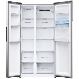 Frigider Side By Side Haier HSR5918DWMP, 521 L, Clasa D, Total No Frost ...