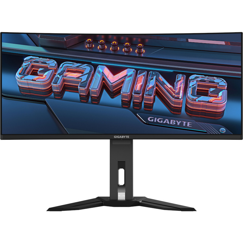 Monitor LED GIGABYTE MO34WQC Curbat 34 inch UWQHD QD-OLED 0.03 ms 175 ...