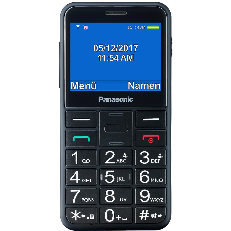 Telefon mobil Panasonic KX-TU150EXB pentru Seniori cu buton SOS, negru ...
