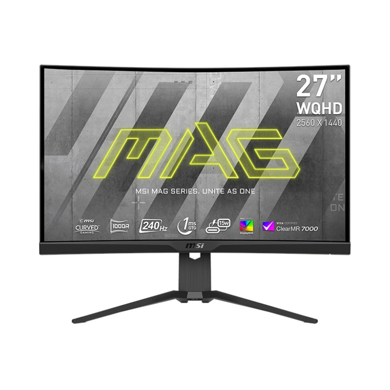 Monitor LED MSI Gaming MAG 275CQRXF Curbat 27 inch QHD VA 1 ms 240 Hz ...