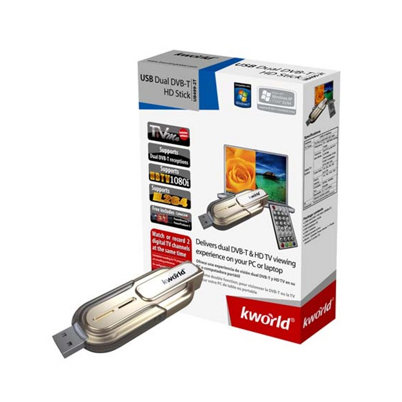 TV Tuner Kworld UB499-2T Dual DVB-T USB - PC Garage