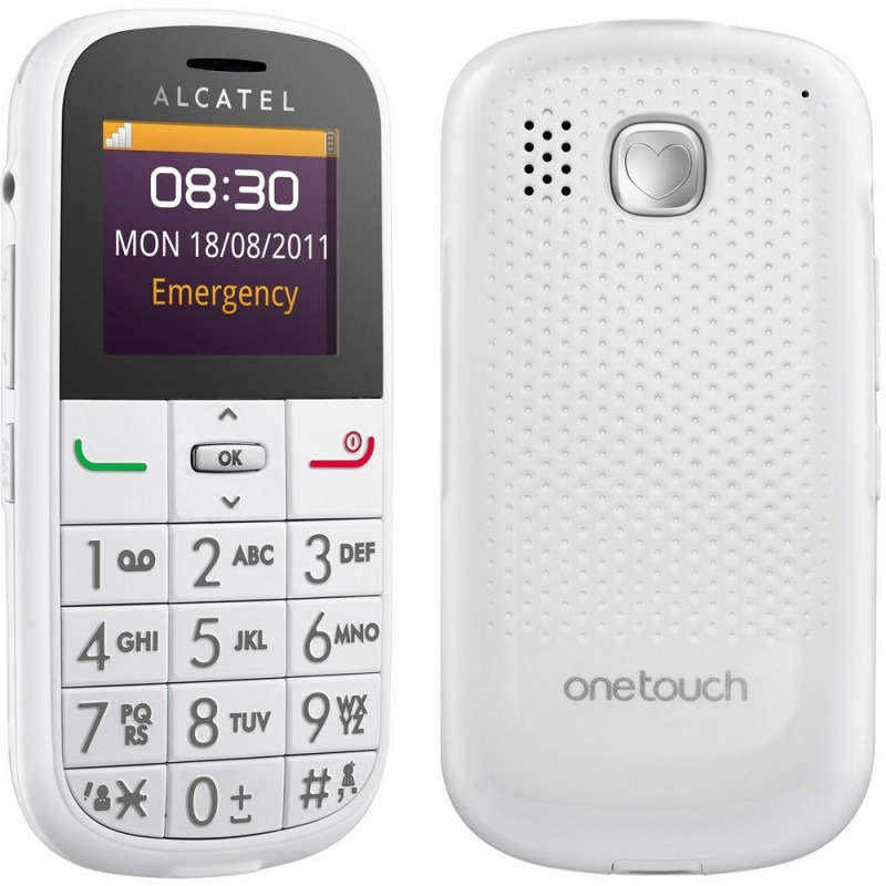 Telefon mobil Alcatel One Touch 282 Senior White - PC Garage