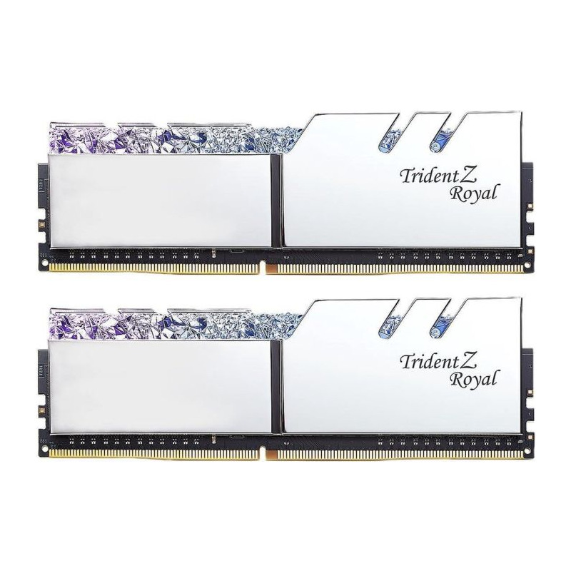 Memorie G.Skill Trident Z Royal RGB Silver 16GB DDR4 3200MHz CL16 Dual ...