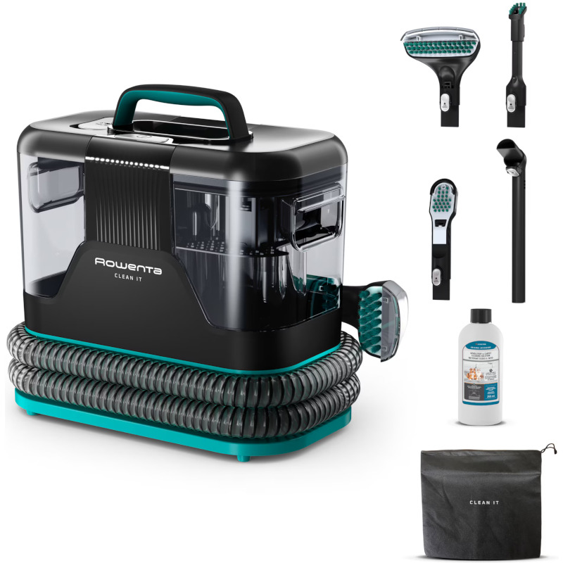 Aspirator Rowenta Clean It IN5020F0, cu spalare, 750W, 1.5L, Negru ...