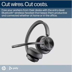 Casti HP On-Ear, Poly Voyager 4320 UC, Bluetooth 5.1, Noise Cancelling ...