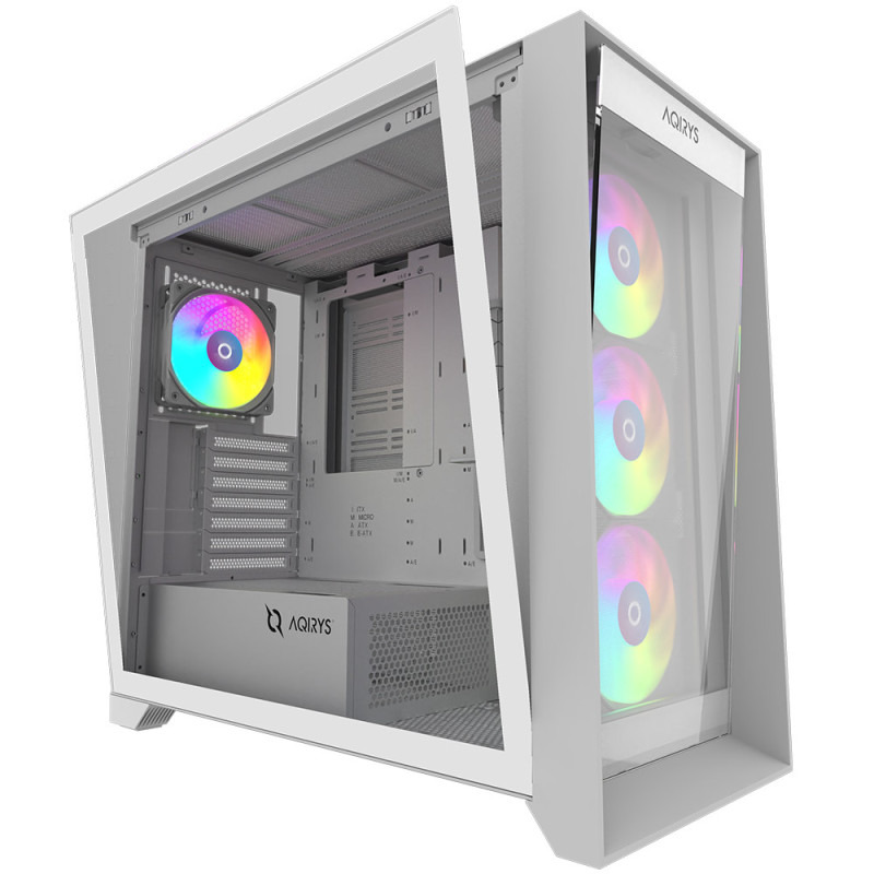 Carcasa AQIRYS XO-1 White ARGB - PC Garage