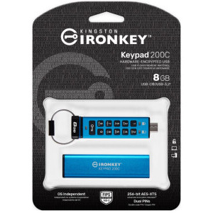 Memorie externa Kingston IronKey Keypad 200C 8GB USB-C - PC Garage