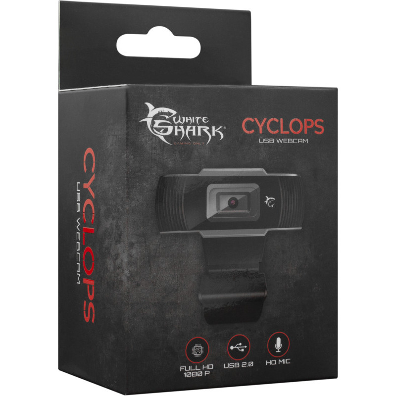 Camera Web White Shark Cyclops 1080p - PC Garage