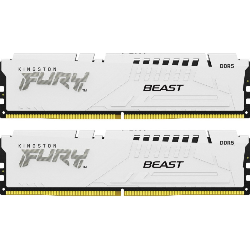 Memorie Kingston FURY Beast White 32GB DDR5 6000MHz CL30 Dual Channel ...