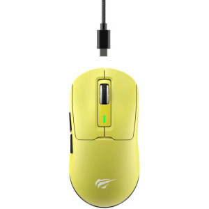 Mouse Gaming Havit MS969SE Wireless & Bluetooth Yellow - PC Garage
