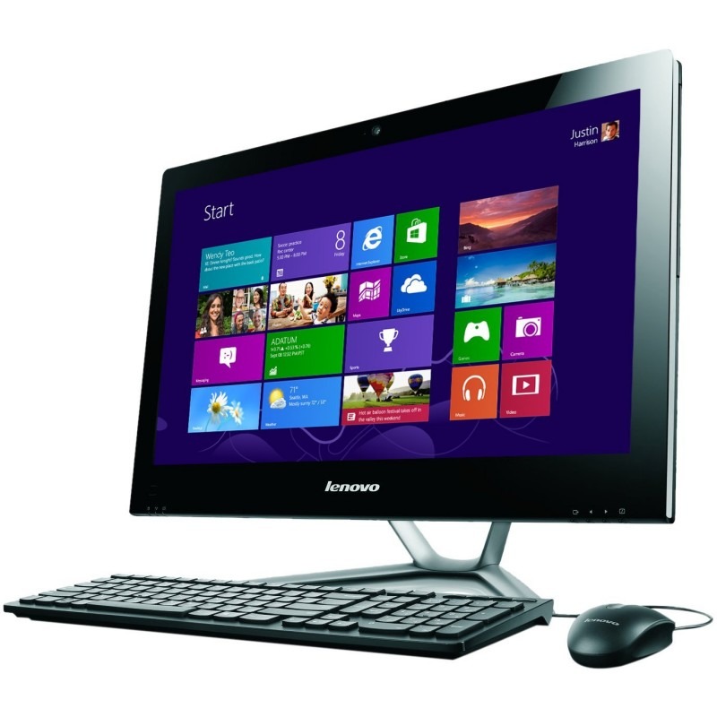 All-In-One PC Lenovo 21.5" IdeaCentre C440, FHD Touch, Procesor Intel ...