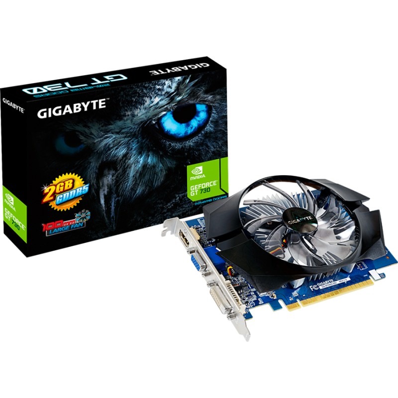 Placa video GIGABYTE GeForce GT 730 2GB GDDR5 64-bit - PC Garage