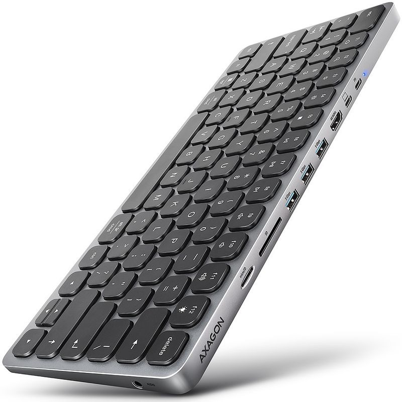 Tastatura AXAGON HMC-KB-US, layout US, Black - PC Garage
